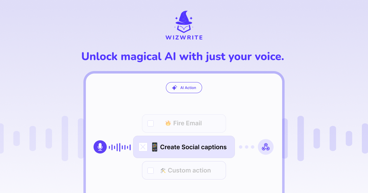 Wiz Write | Record, Rewrite, WizWrite